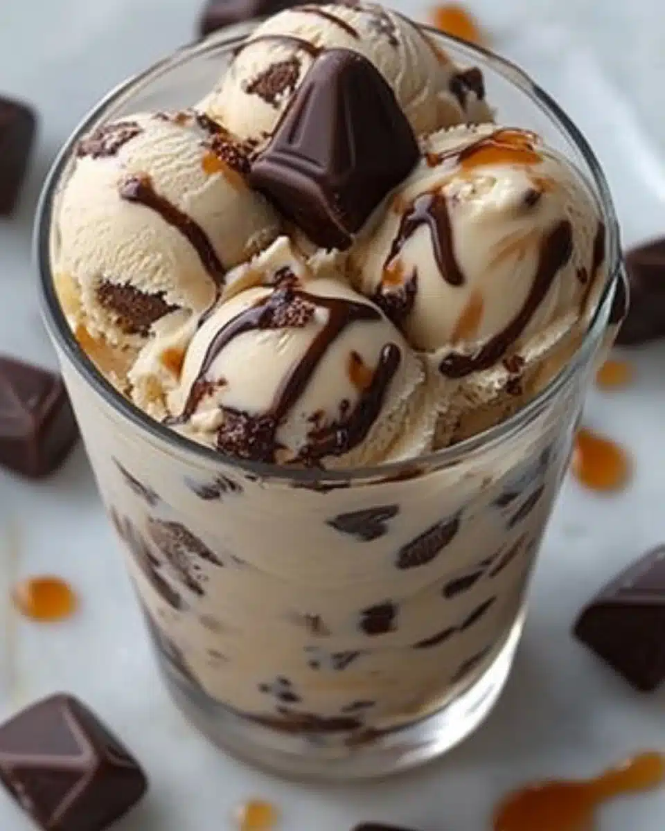 Homemade Moose Tracks Ice Cream