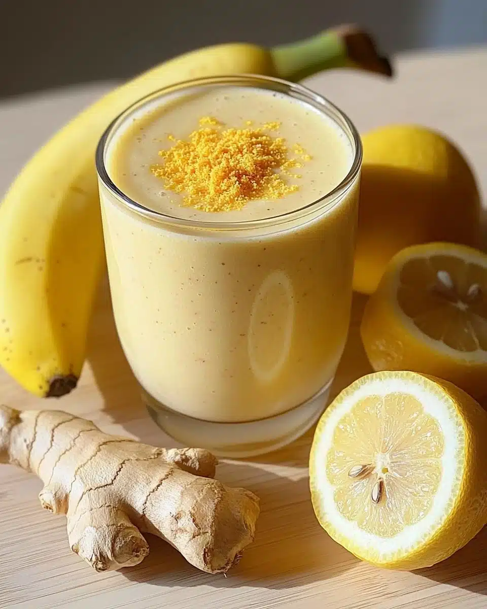 Banana Lemon Ginger Smoothie