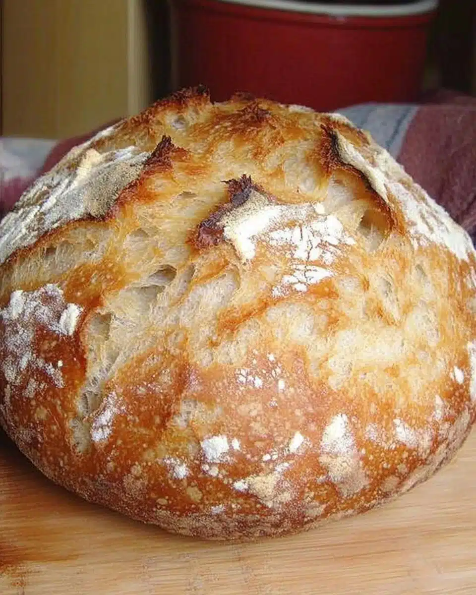 Easiest Dutch Oven Crusty Bread