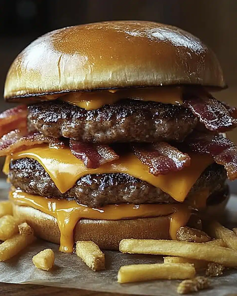 Giant Double Patty Bacon Cheeseburger