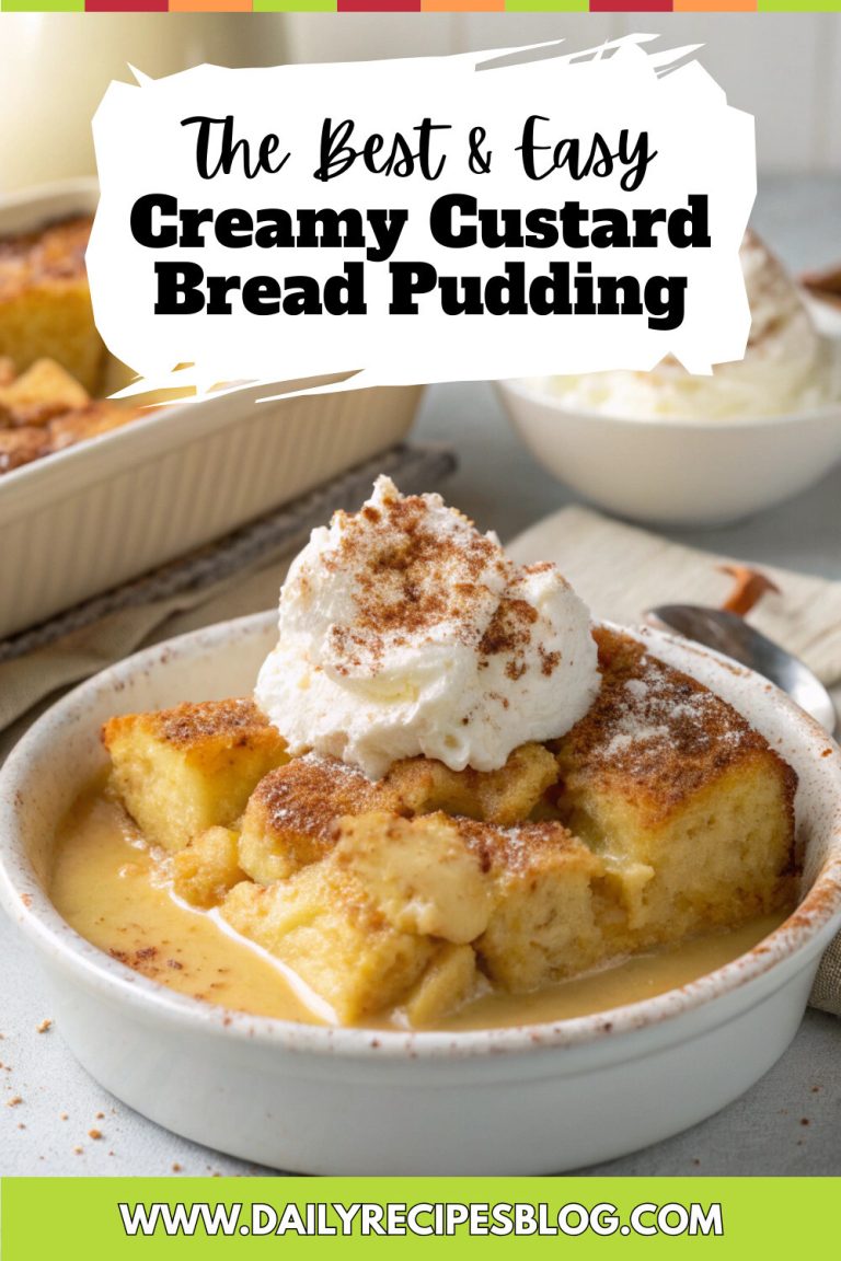 Creamy Custard Bread Pudding