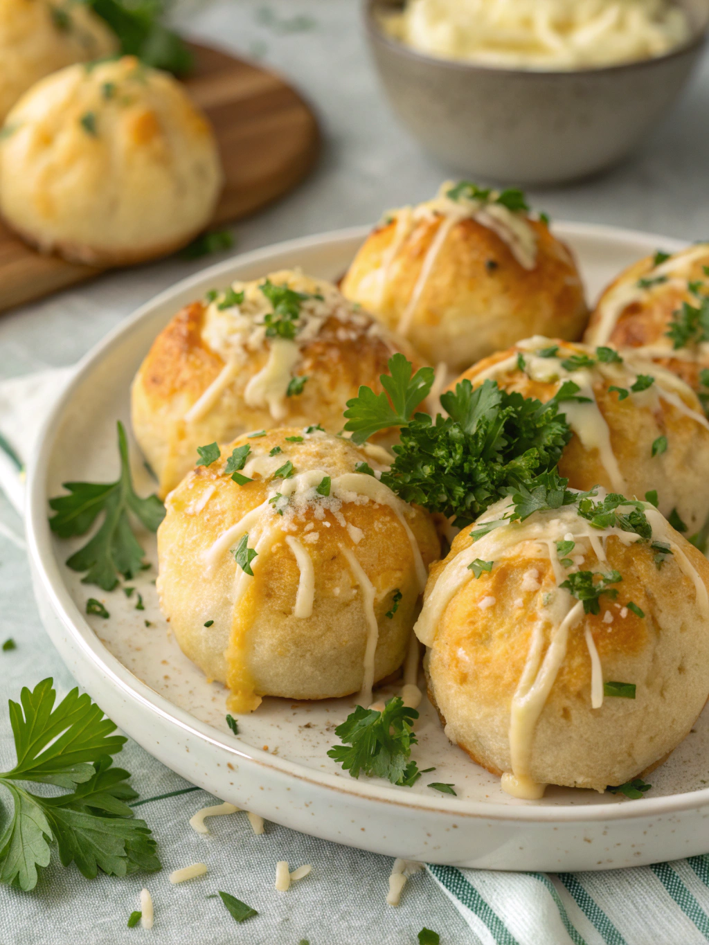 Pillsbury Biscuit Garlic Butter Cheese Bombs