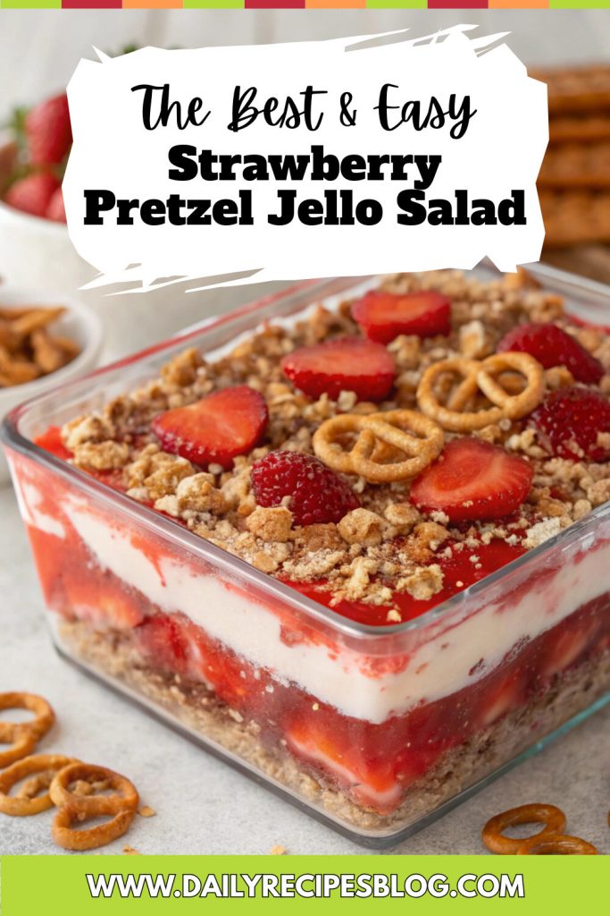 Strawberry Pretzel Jello Salad