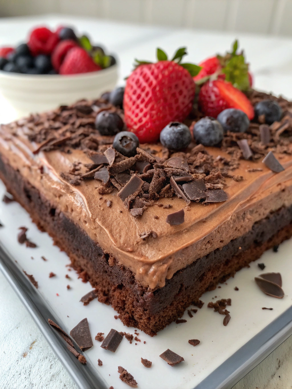 Velvet Chocolate Sheet Cake